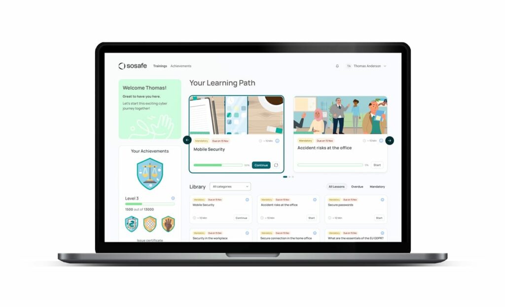 Major Milestones: SoSafe's November Product Upgrade
