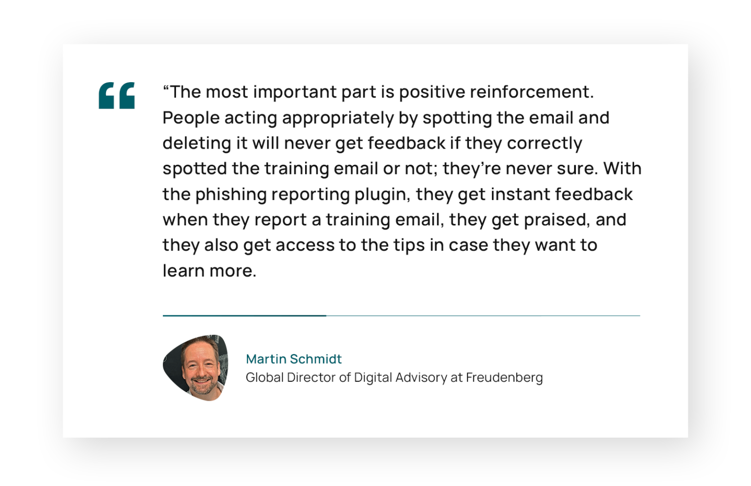 Positive Reinforcement in Cyber Security Training